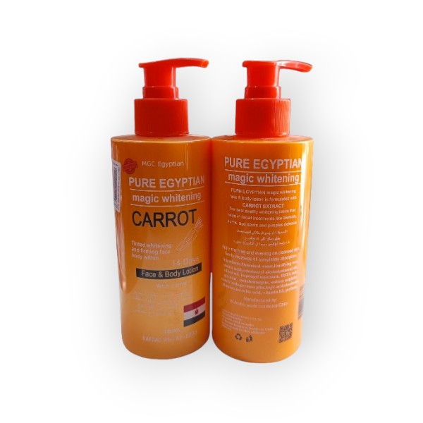 MGC PURE EGYPTIAN MAGIC WHITENING LOTION 300ML – CARROT – Slique Beauty ...