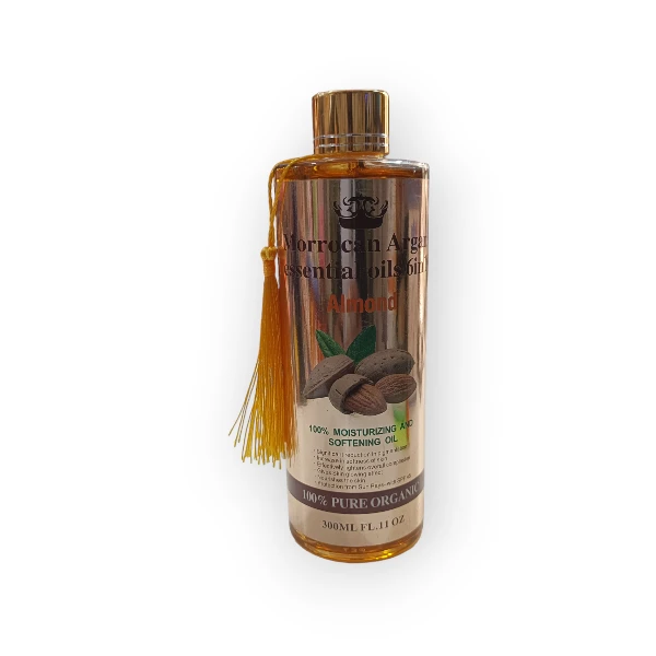 MOROCCAN ARGAN ESSENTIAL OILS 300ML – ALMOND – Slique Beauty Limited