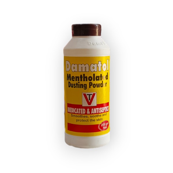 DAMATOL MENTHOLATED DUSTING POWDER 200GM – Slique Beauty Limited