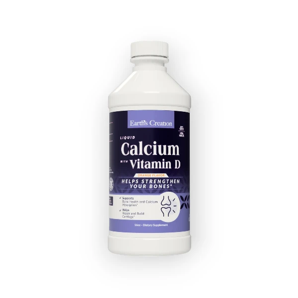 EARTH’S CREATION LIQUID CALCIUM WITH ORANGE FLAVOR 474ML – Slique ...