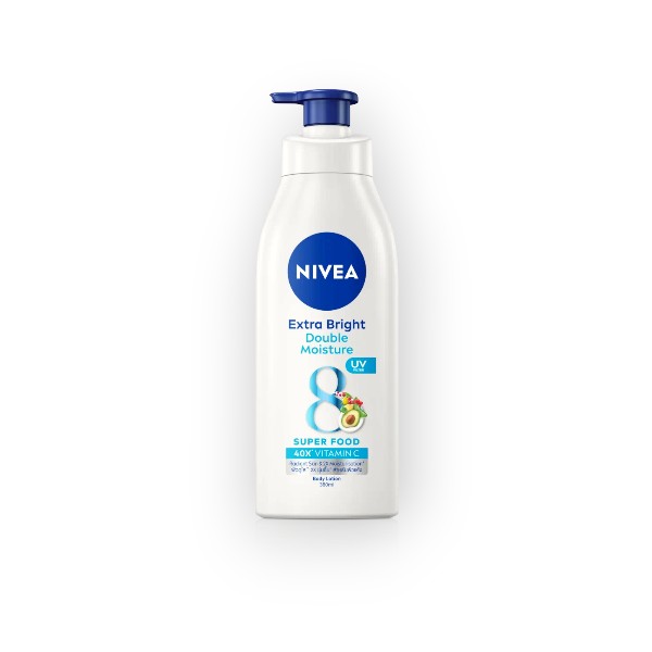 NIVEA EXTRA BRIGHT DOUBLE MOISTURE UV BODY LOTION – 550ML – Slique ...
