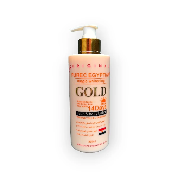 PUREC EGYPTIAN MAGIC WHITENING GOLD FACE&BODY LOTION 300ML – Slique ...