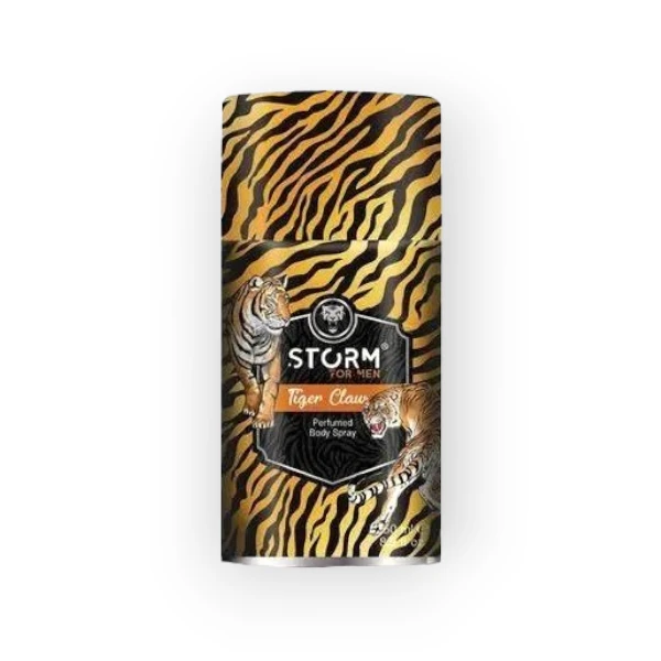STORM FOR MEN PERFUMED DEODORANT BODY SPRAY 250ML – TIGER CLAWSlique ...