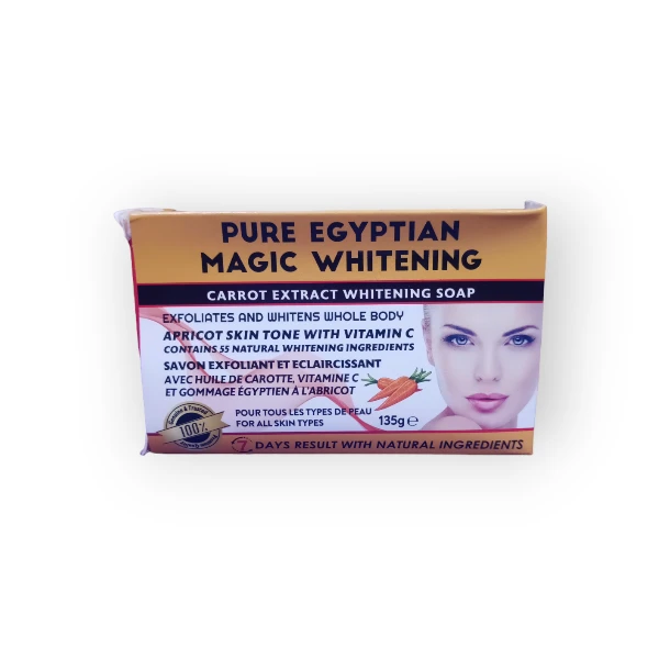 PURE EGYPTIAN MAGIC WHITENING SOAP – CARROT – Slique Beauty Limited