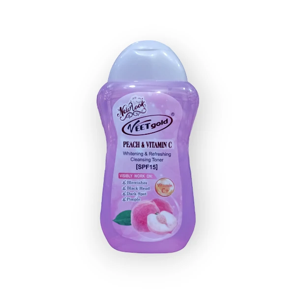 VEETGOLD PEACH & VITAMIN C CLEANSING TONER 300ML – Slique Beauty Limited