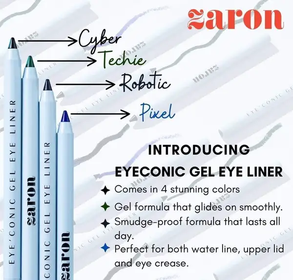 ZARON EYE’CONIC GEL EYE LINER 1.6G – Slique Beauty Limited