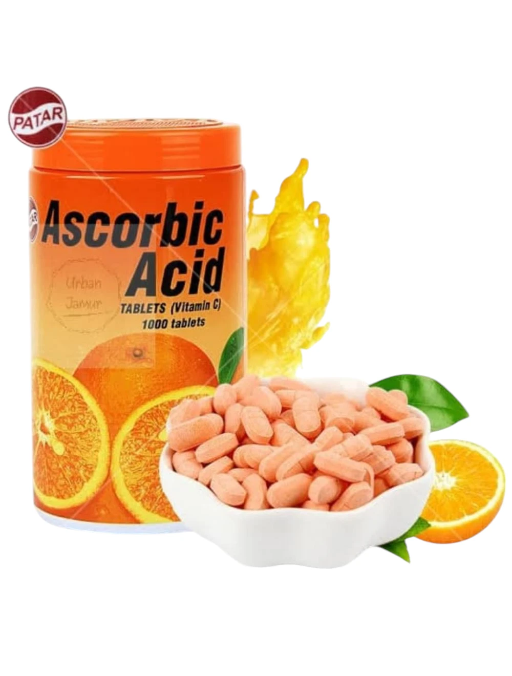 PATAR ASCORBIC ACID (VITAMIN C) 1000 TABLETS – Slique Beauty Limited