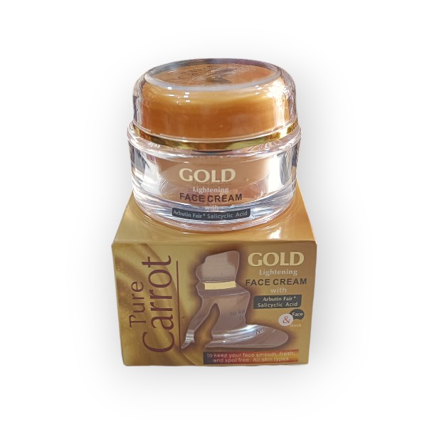 PURE CARROT GOLD LIGHTENING FACE CREAM 30G – Slique Beauty Limited