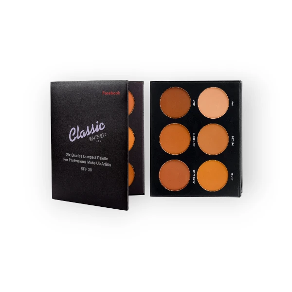 CLASSIC MAKEUP COMPACT PALETTE – 6 SERIES – Slique Beauty Limited