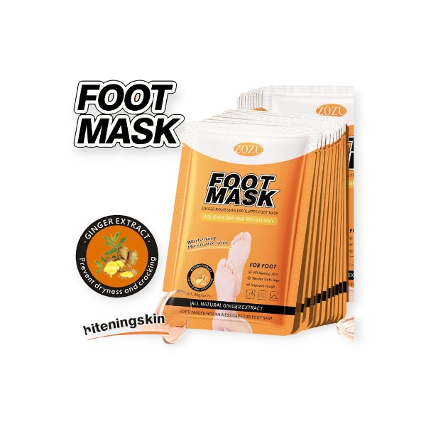 ZOZU FOOT MASK WITH GINGER – Slique Beauty Limited